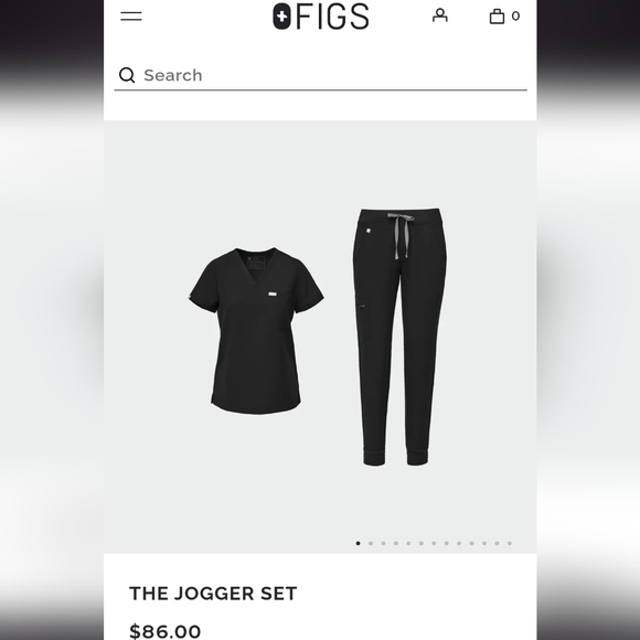 Figs | Other | Brand New Sealed With Tags Figs The Jogger Set In Black ...